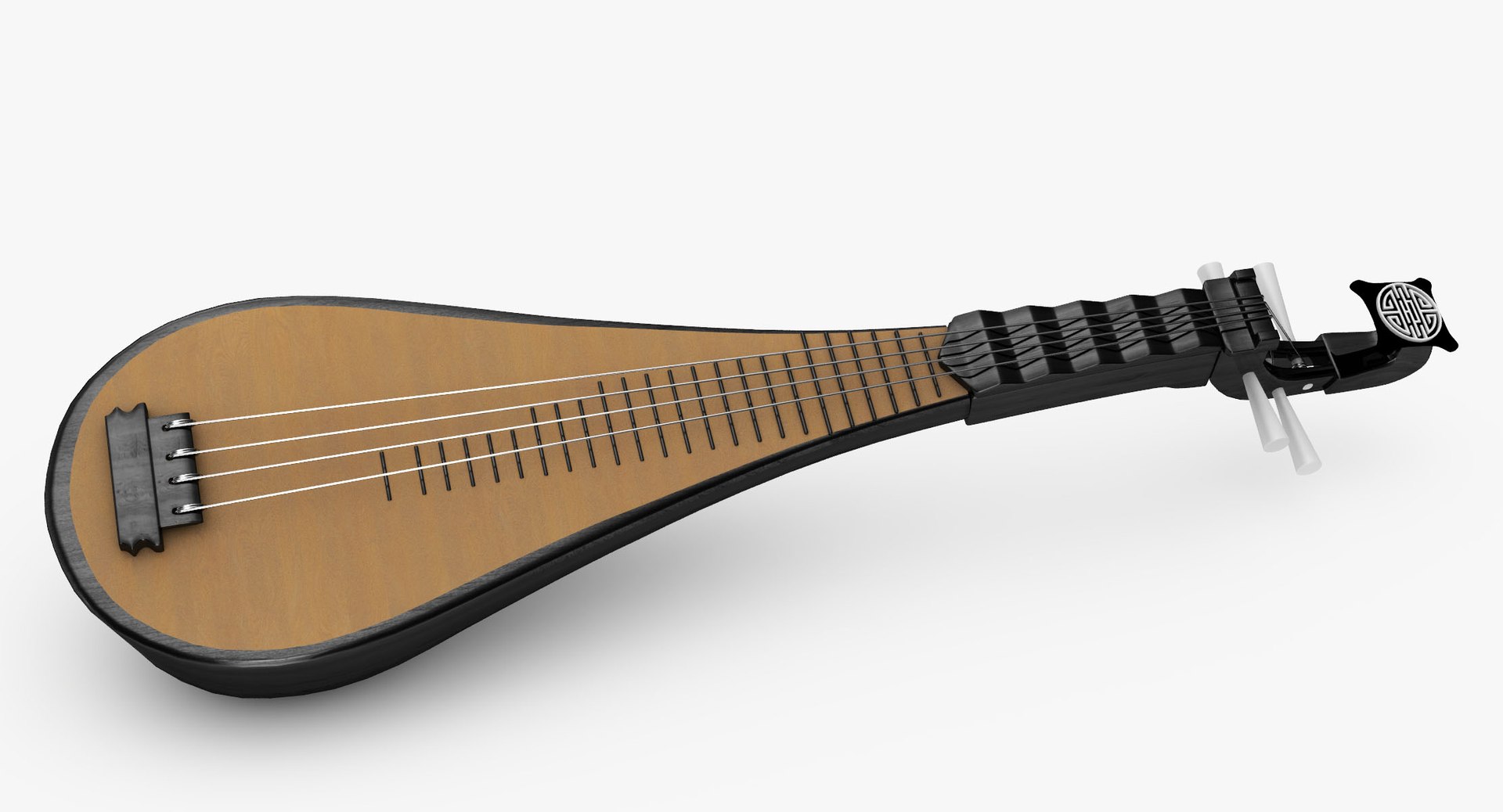 Four-stringed Chinese Musical Instrument 3D Model - TurboSquid 1501948