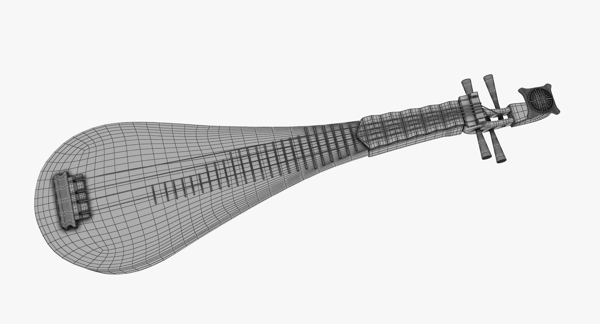 Four-stringed Chinese Musical Instrument 3D Model - TurboSquid 1501948