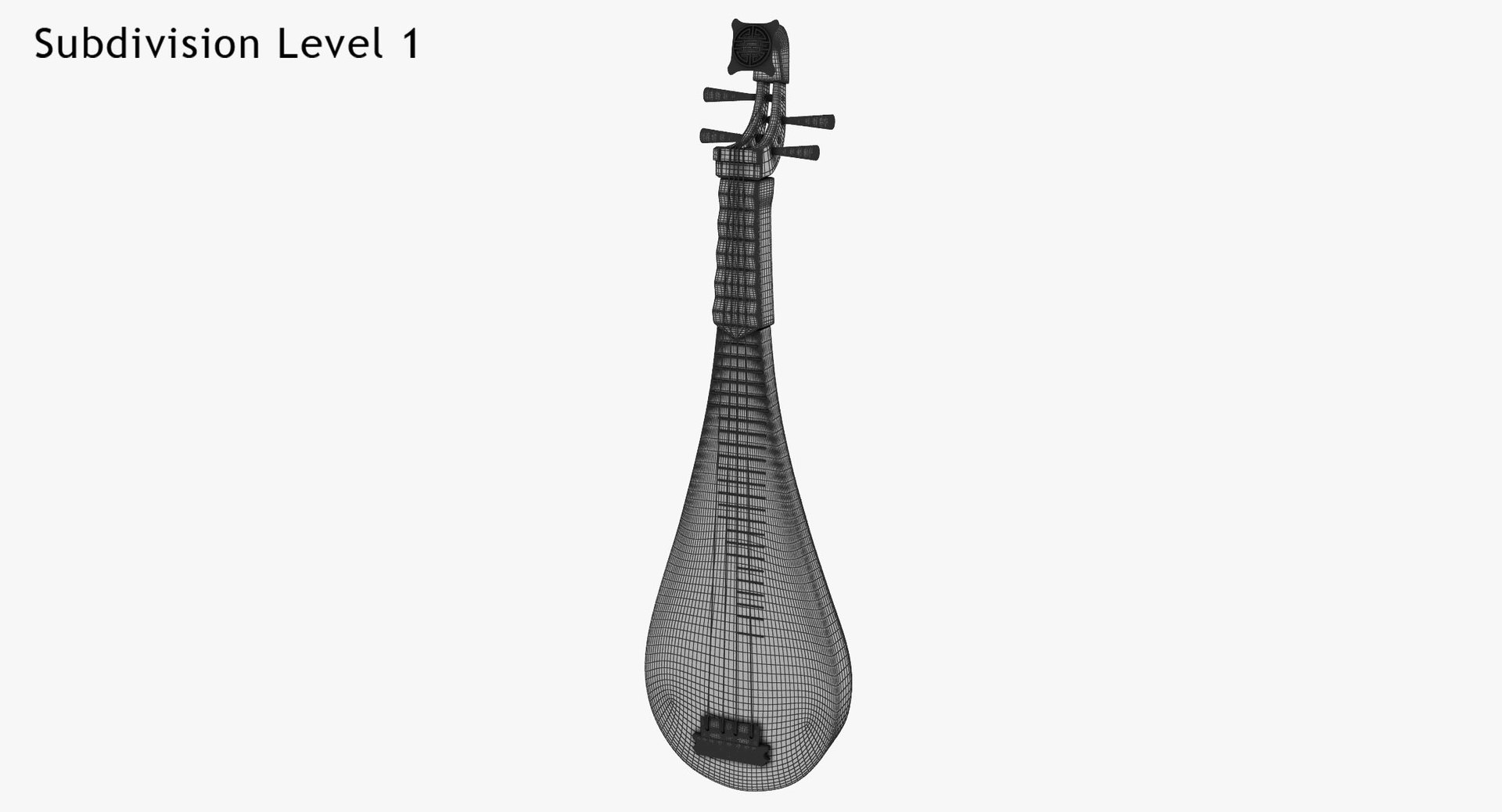 Four-stringed Chinese Musical Instrument 3D Model - TurboSquid 1501948
