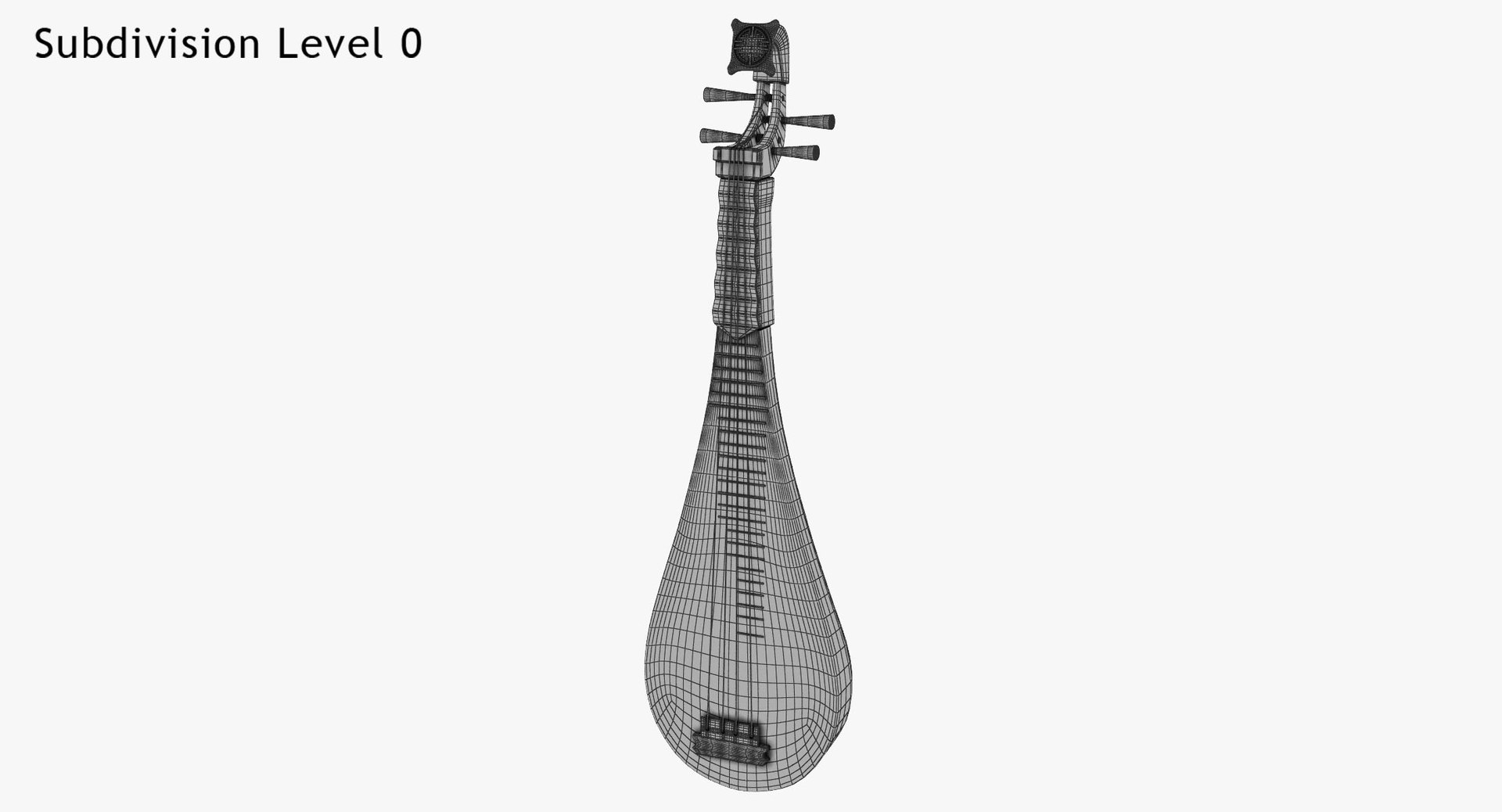 Four-stringed Chinese Musical Instrument 3D Model - TurboSquid 1501948