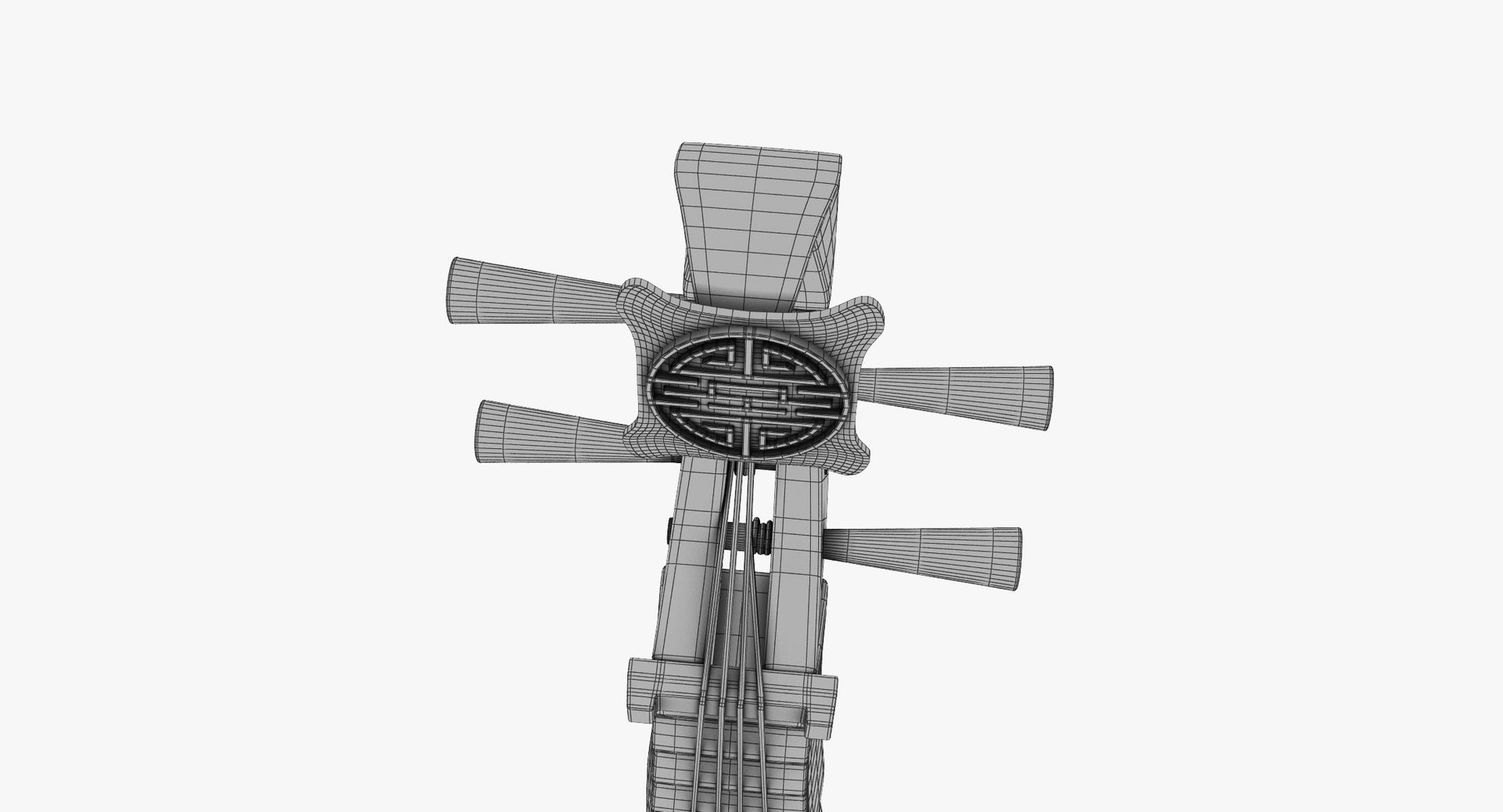Four-stringed Chinese Musical Instrument 3D Model - TurboSquid 1501948