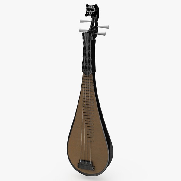 Four-stringed chinese musical instrument 3D model - TurboSquid 1501948