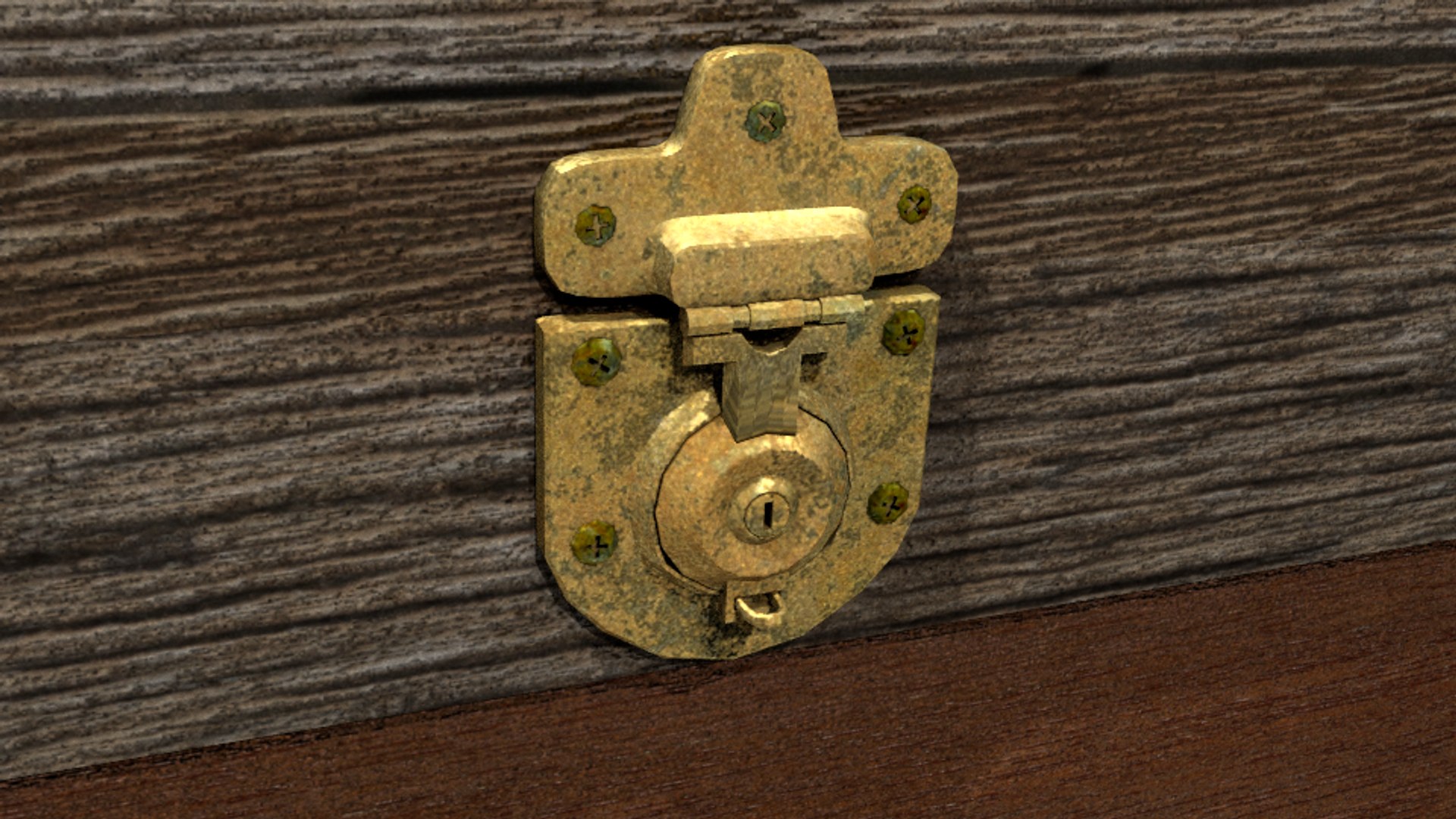 3d Chest Wood Used