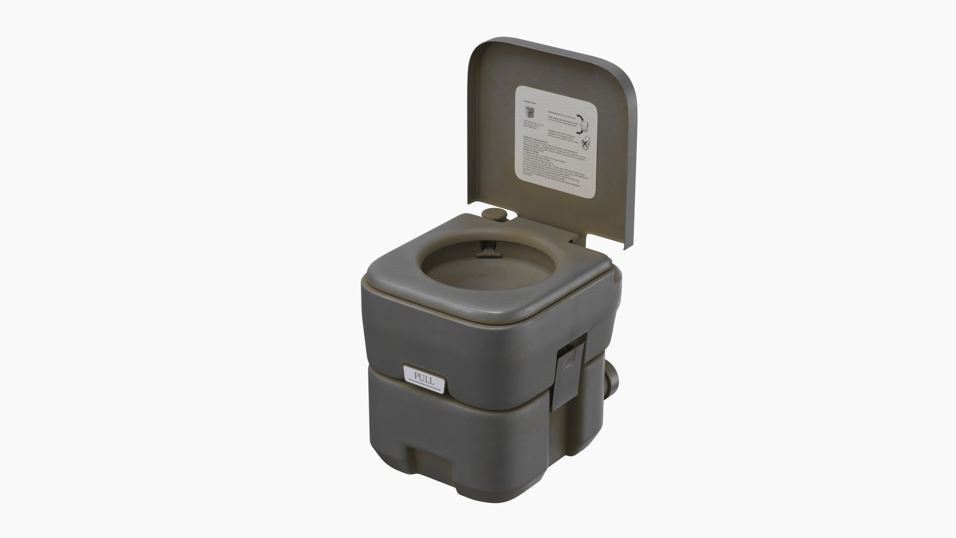 Soiled Compact Toilet Module 3D Model - TurboSquid 2421827