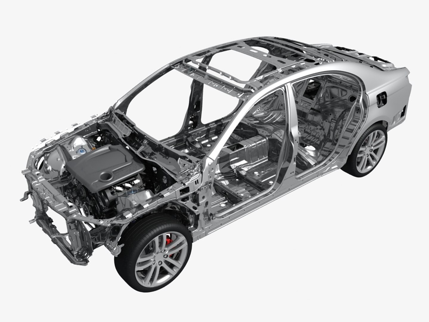 3D Body Car Frame - TurboSquid 1199489