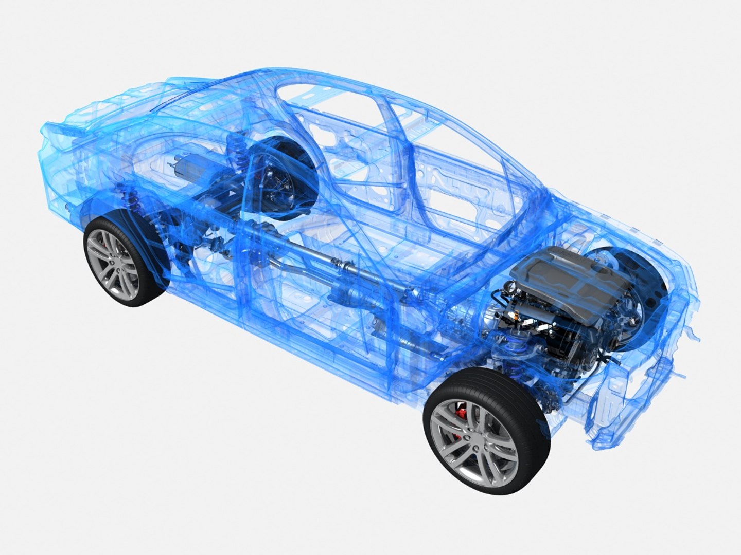 3D body car frame - TurboSquid 1199489