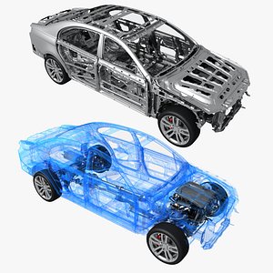 3D car chassis engine model - TurboSquid 1199809