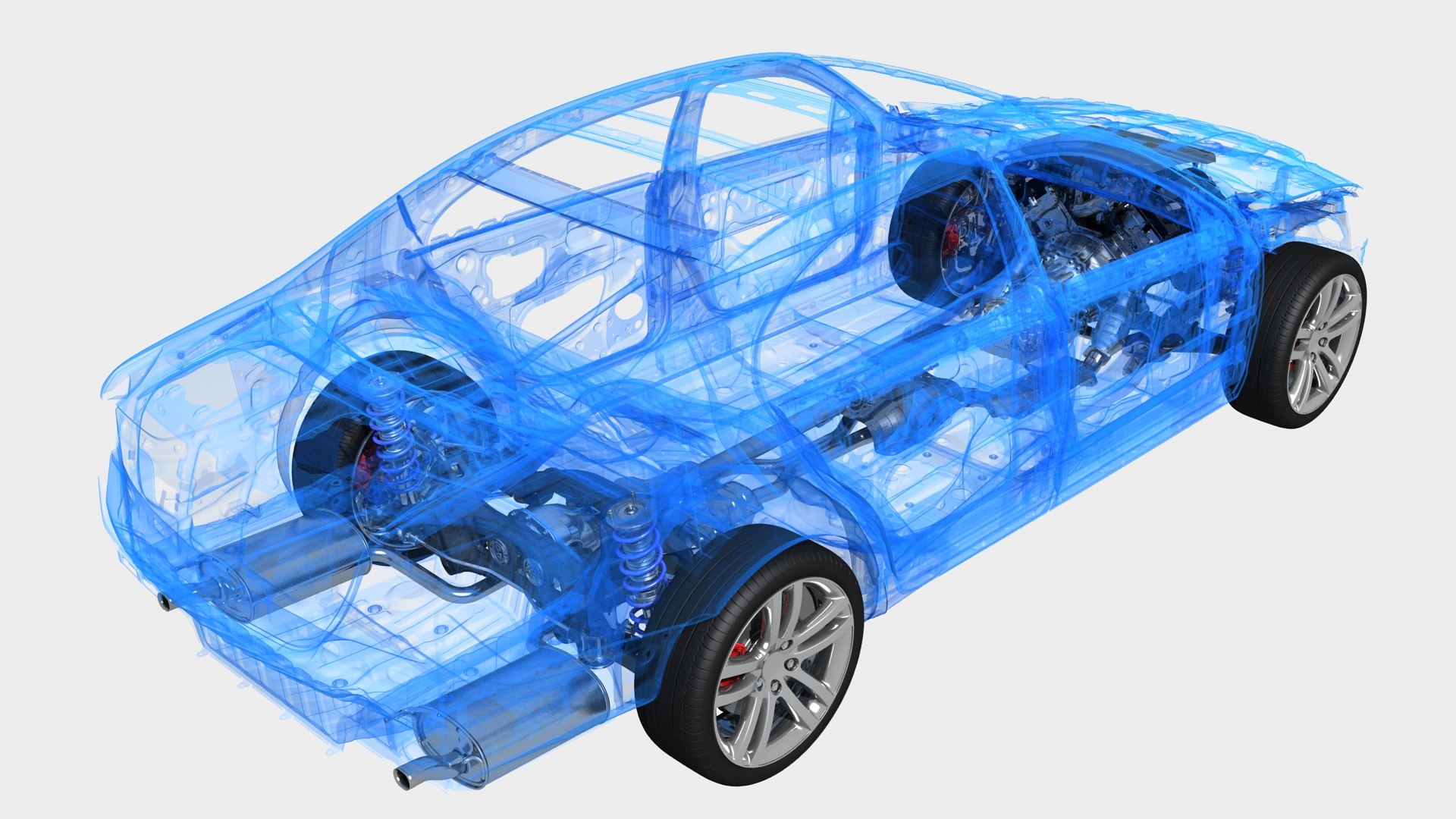 3D Body Car Frame - TurboSquid 1199489