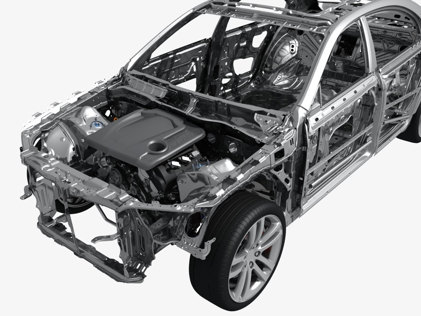 3D body car frame - TurboSquid 1199489