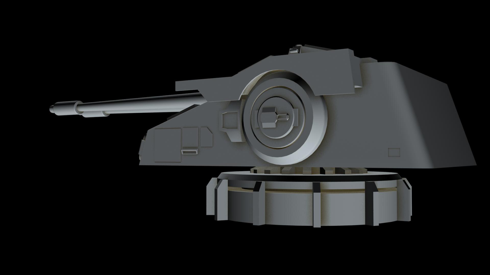 Spaceship Laser Canon 2 3D - TurboSquid 1195328