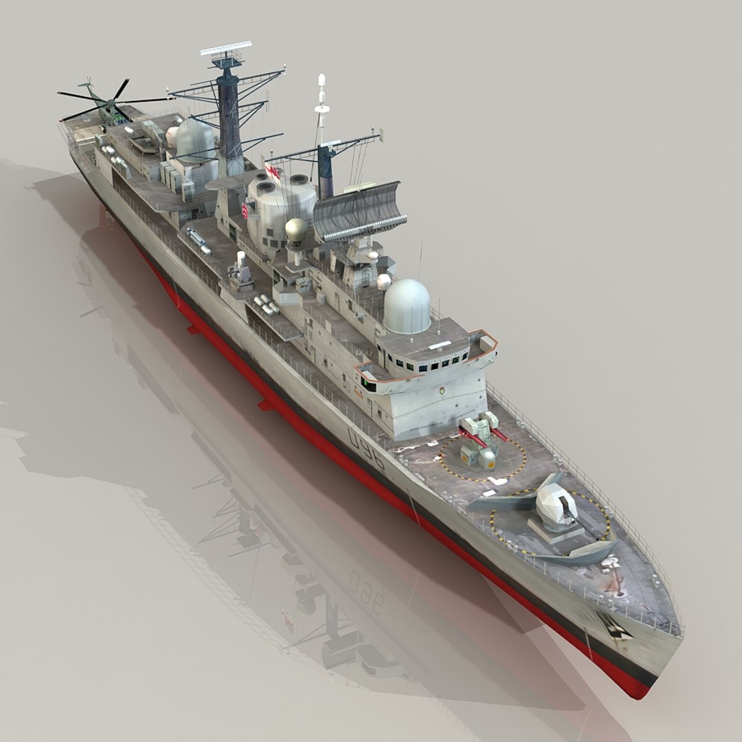3d Hms Gloucester D96 Type
