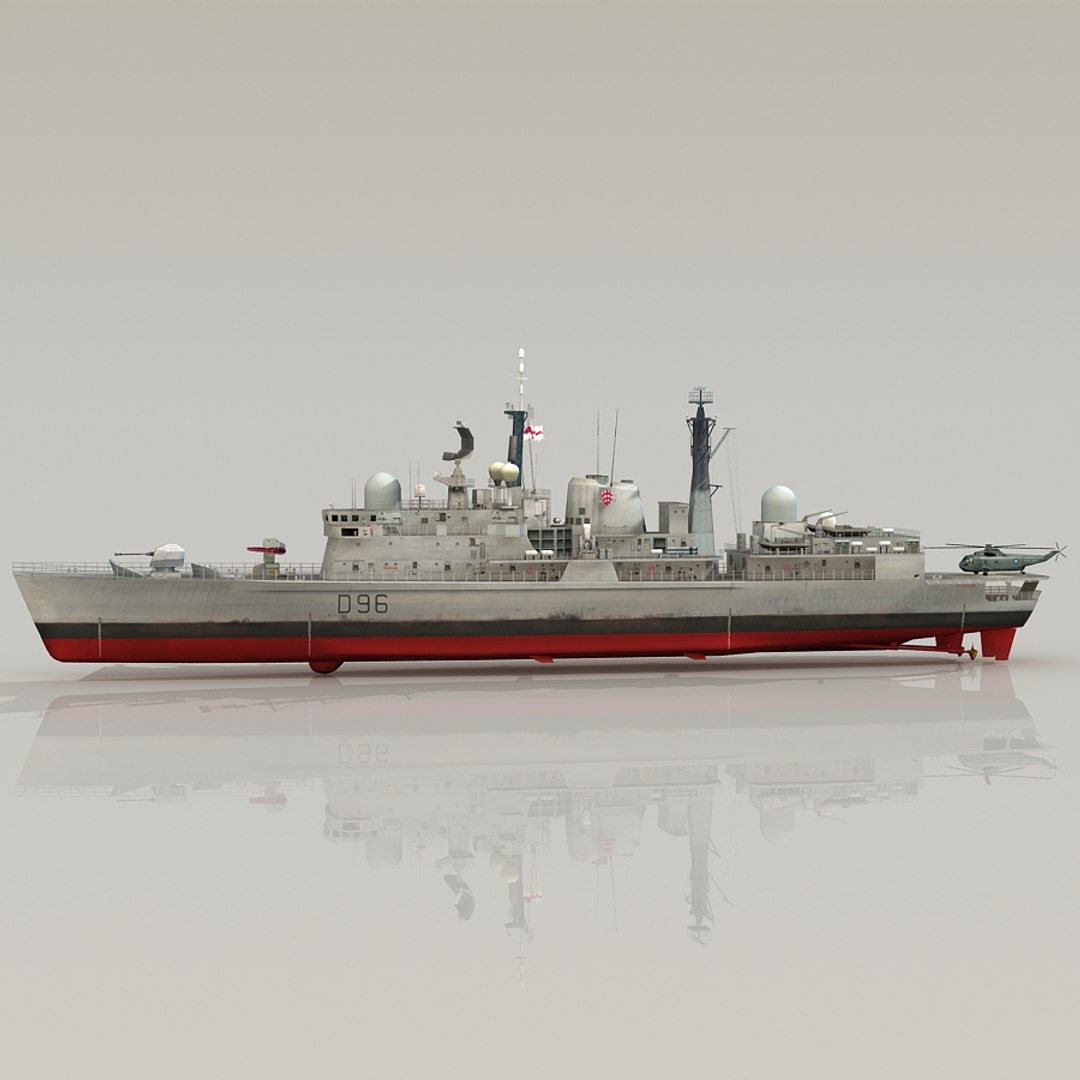 3d Hms Gloucester D96 Type