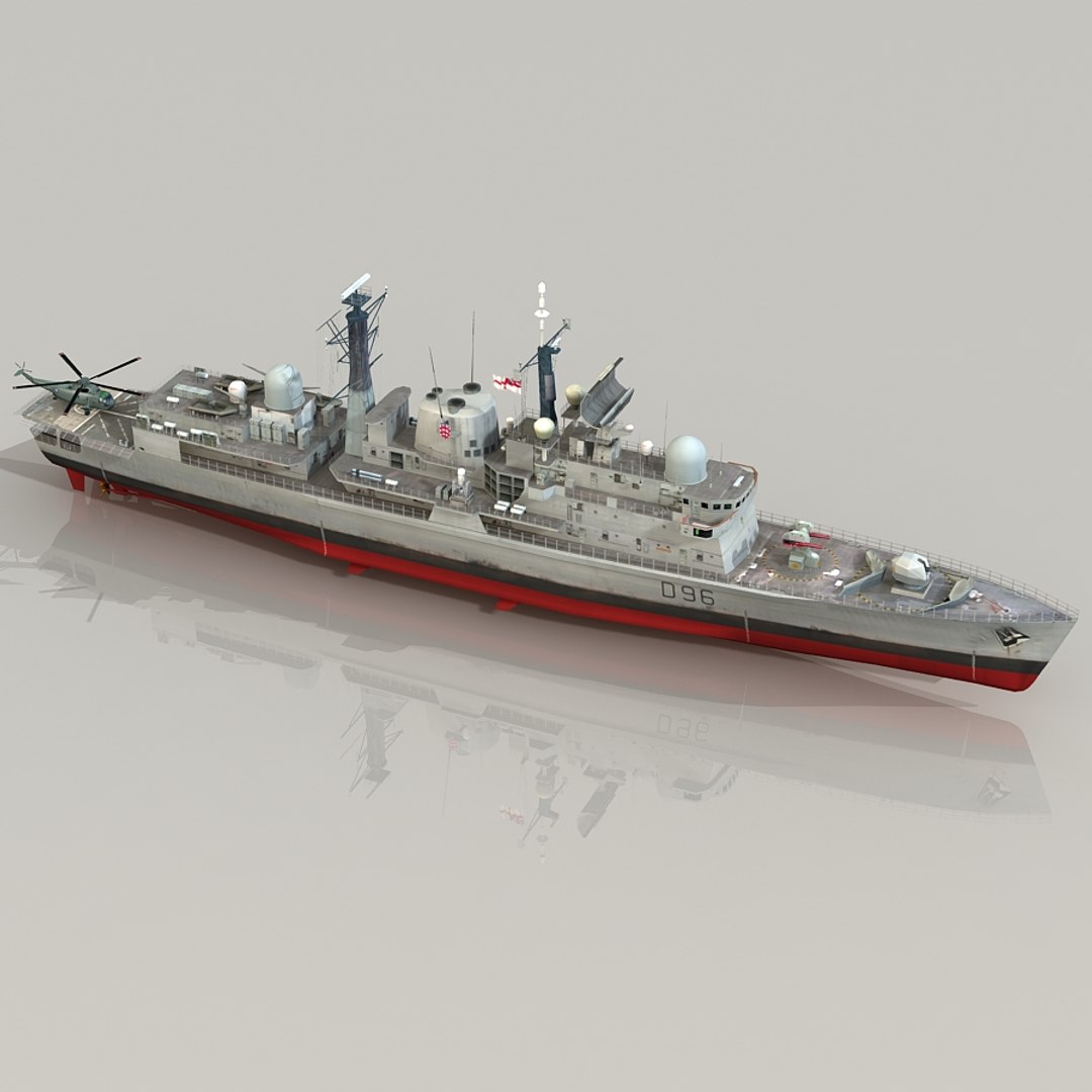 3d Hms Gloucester D96 Type