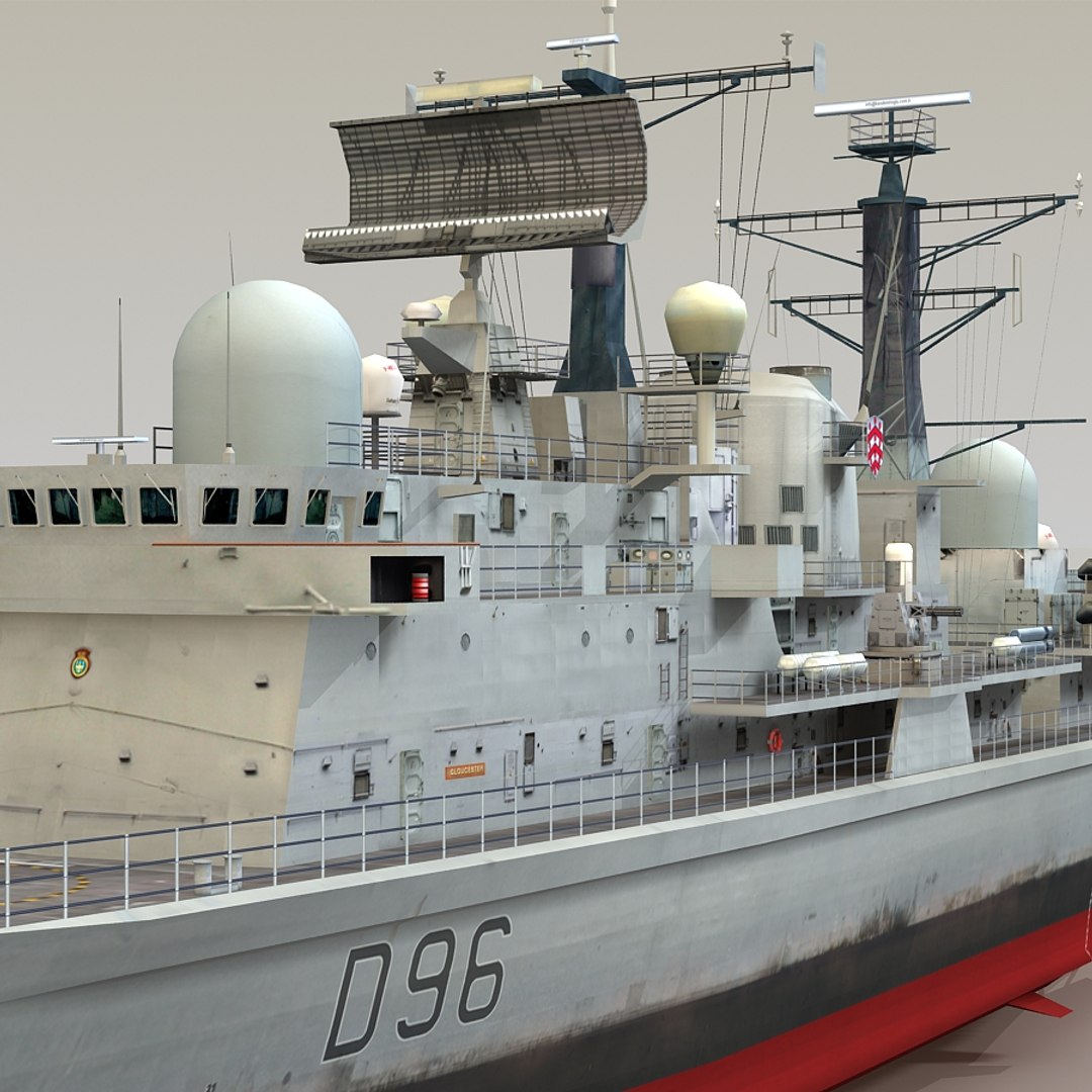 3d Hms Gloucester D96 Type