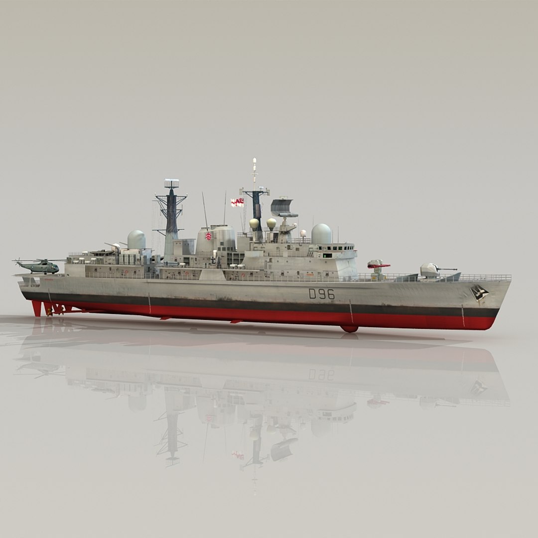 3d Hms Gloucester D96 Type