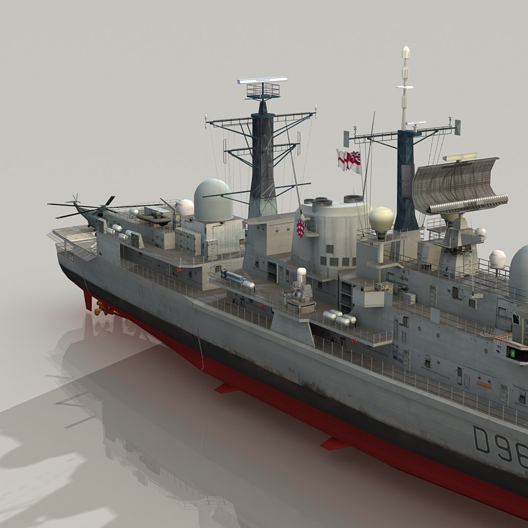 3d Hms Gloucester D96 Type