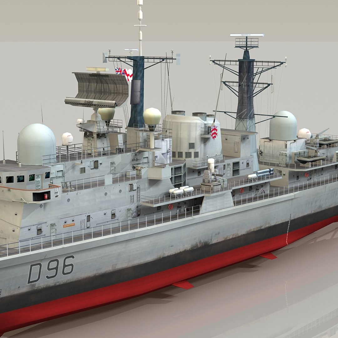 3d Hms Gloucester D96 Type