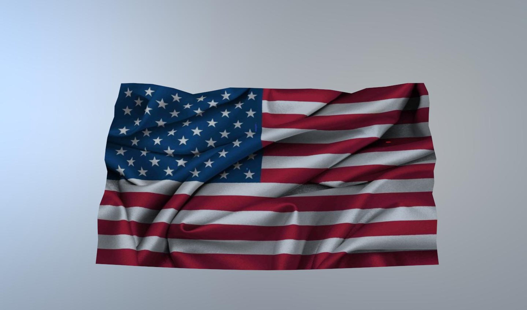 Usa Flag Model - TurboSquid 1239747