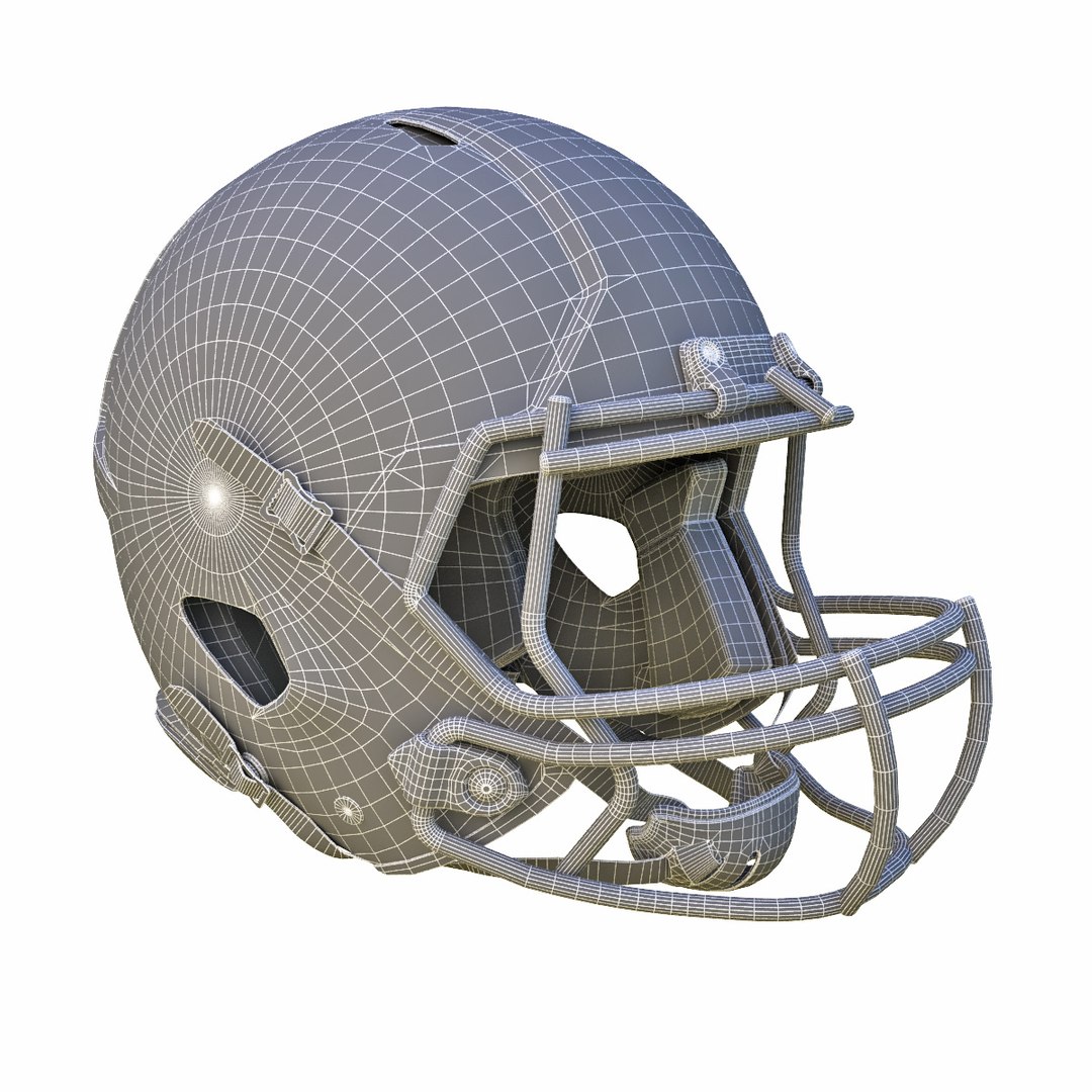 3d American Football Helmet Riddell