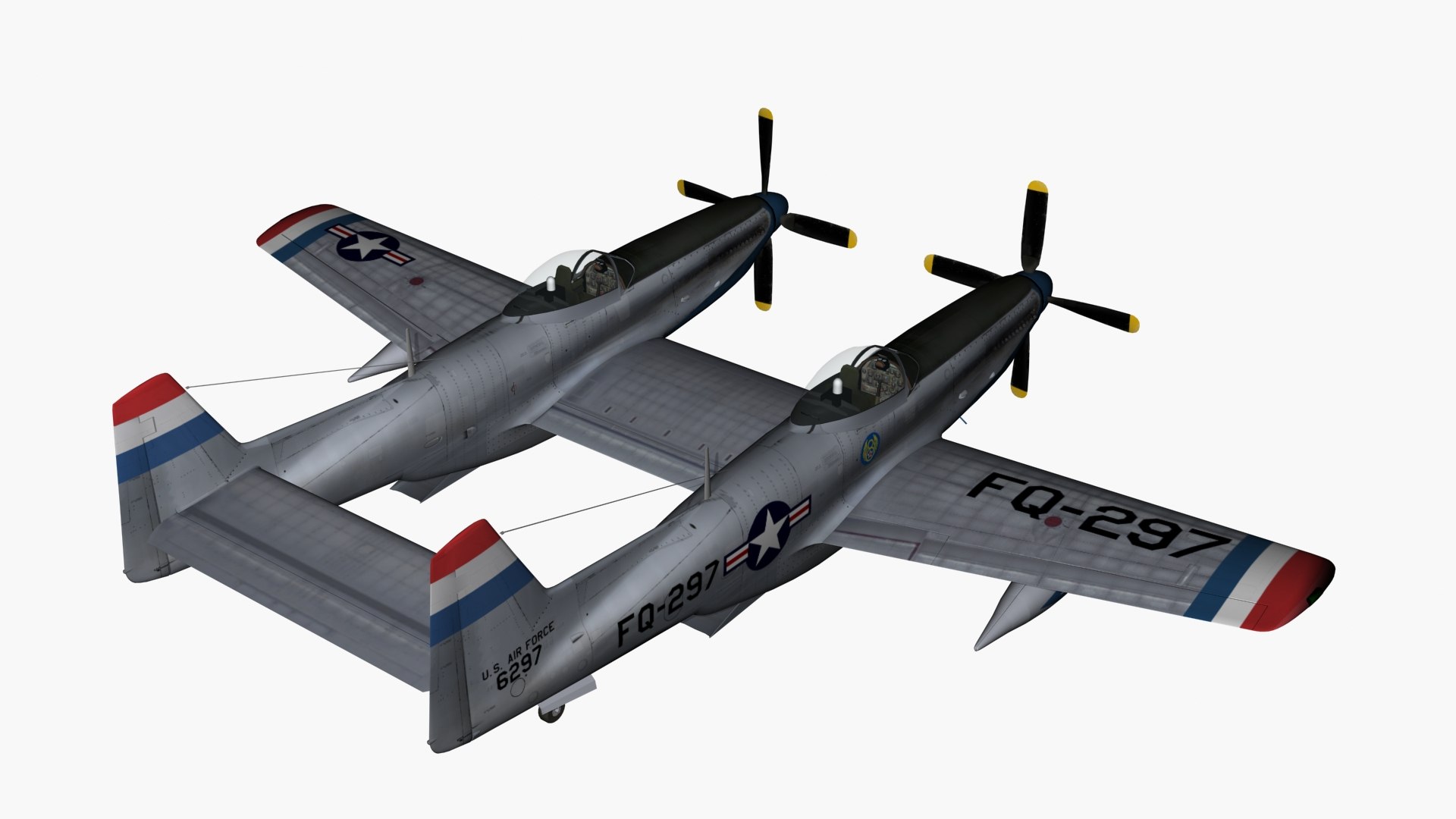 P-82 E Twin Mustang OLE 97 3D Model - TurboSquid 2087717