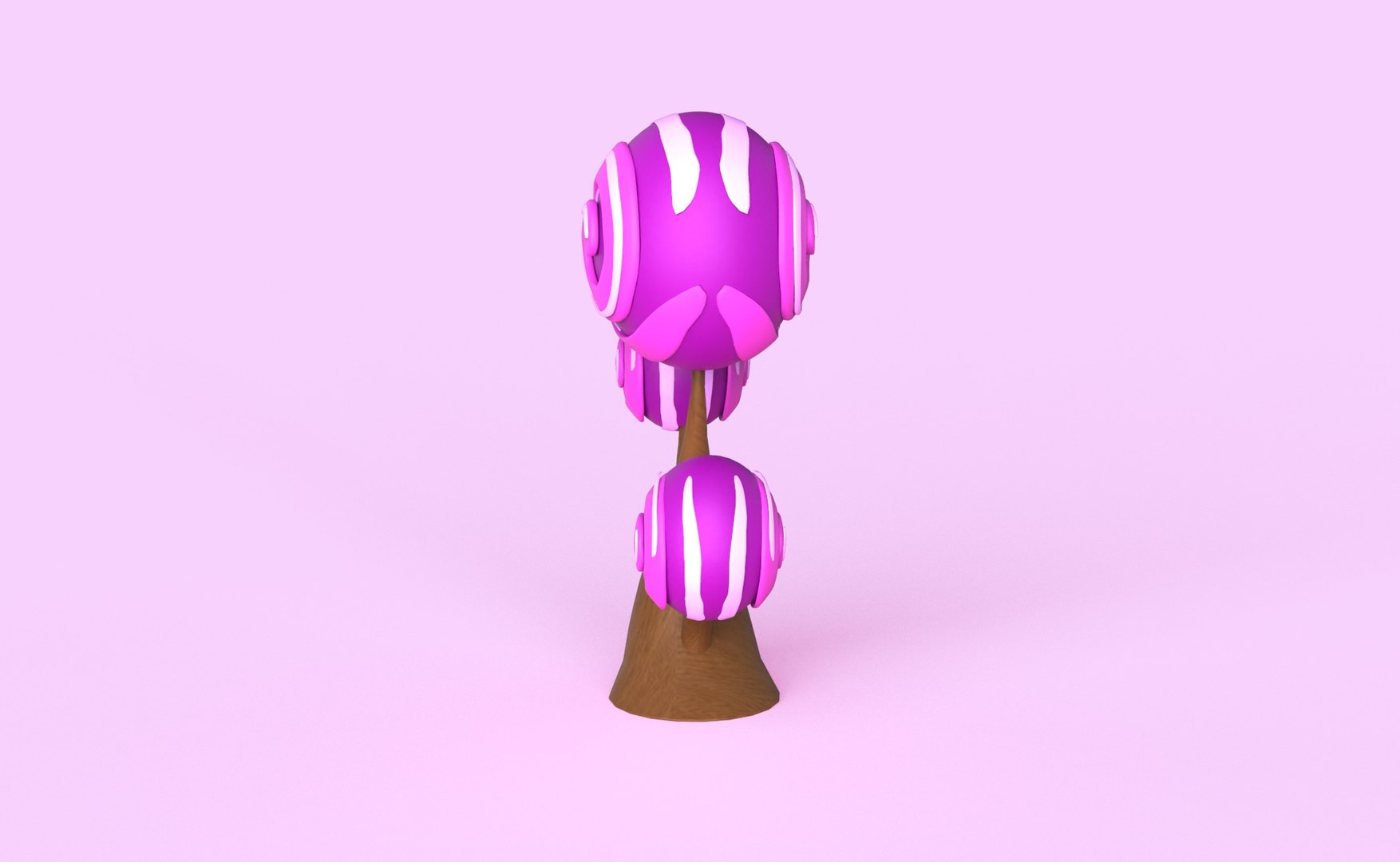 3D Cartoon Candy Tree 12 Model - TurboSquid 2252086