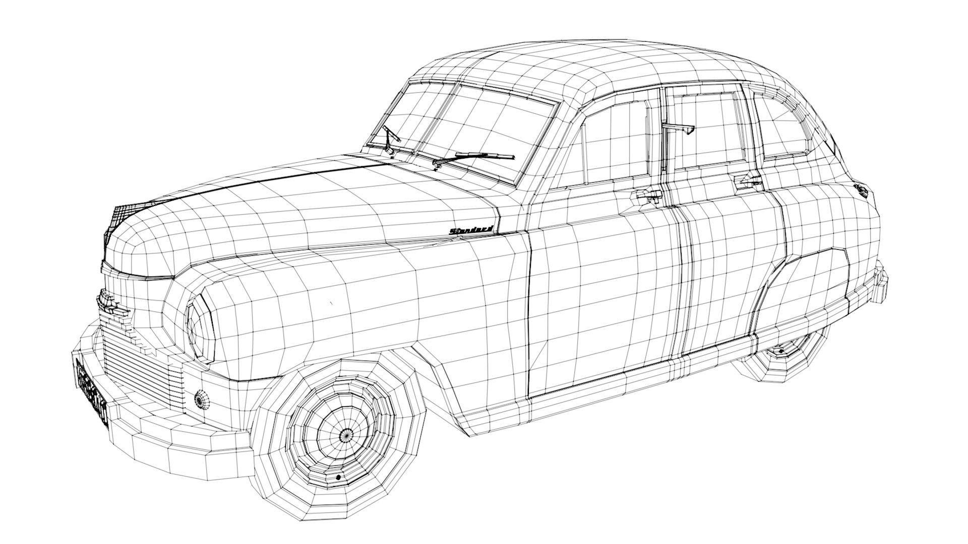 Standard Vanguard Phase1 1947 3D Model - TurboSquid 2154537