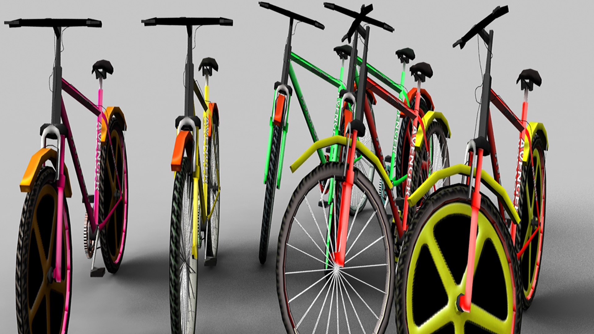 Bicycles Animations 3D Model - TurboSquid 1867454