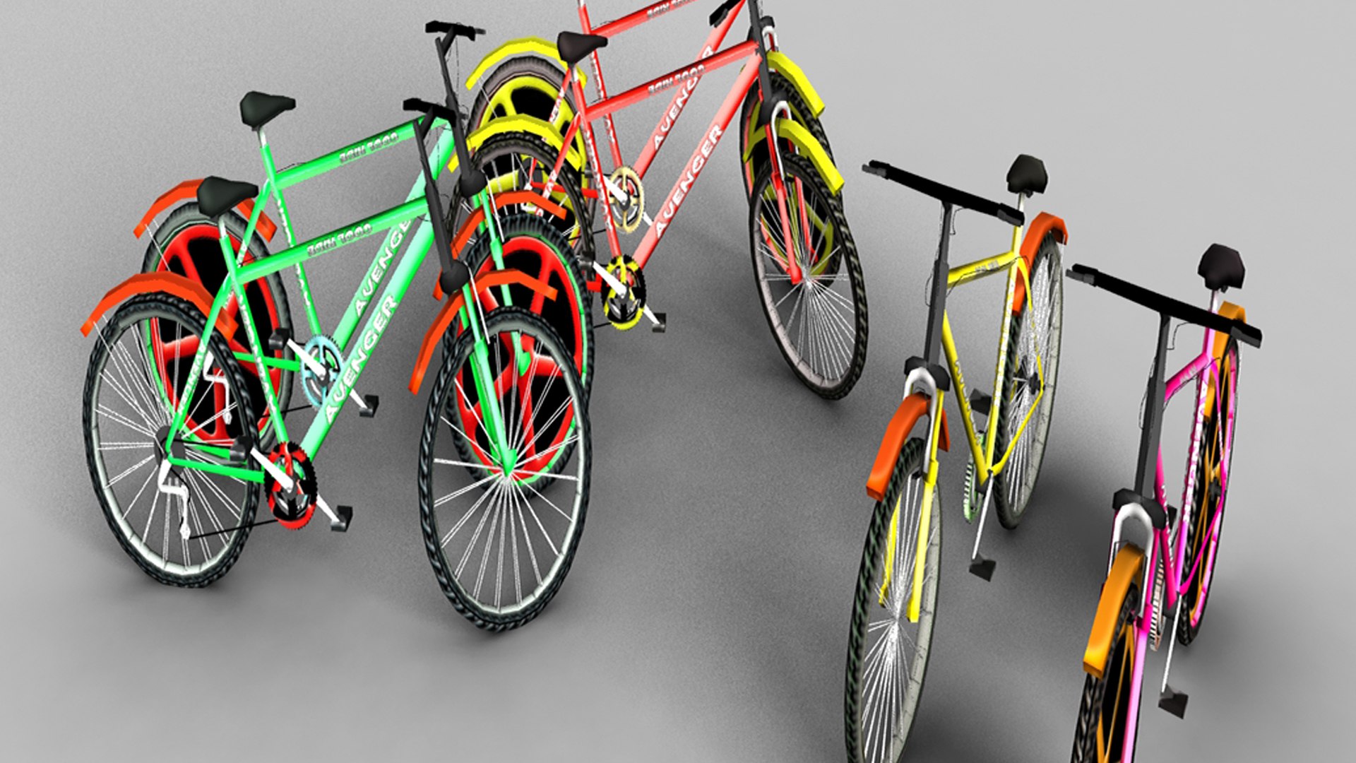 Bicycles Animations 3D Model - TurboSquid 1867454