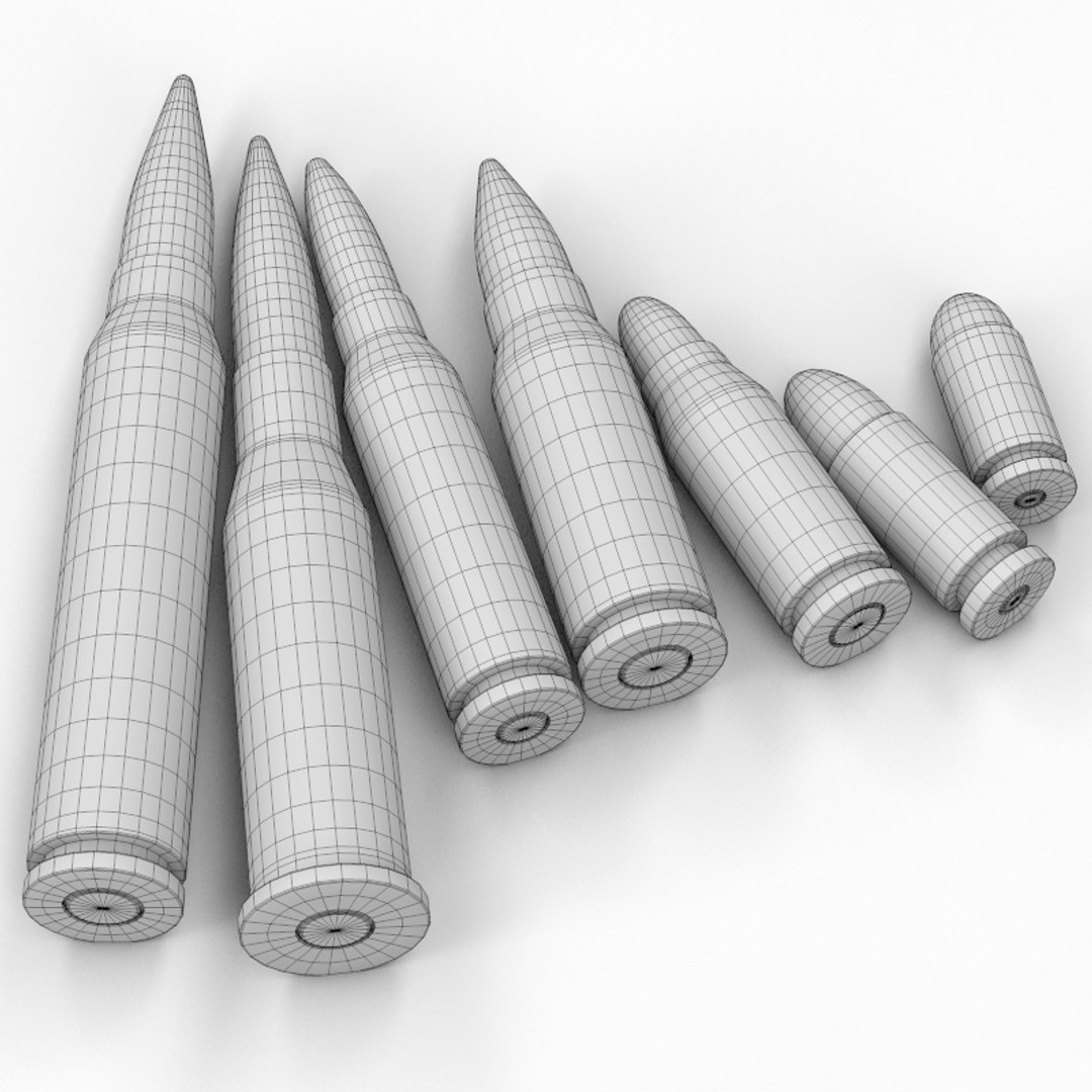 3d Model Bullets