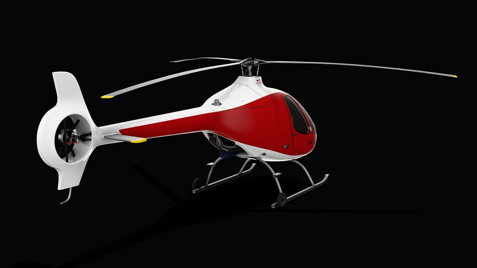 3D Guimbal Cabri G2 Helicopter - Red Model - TurboSquid 2285189