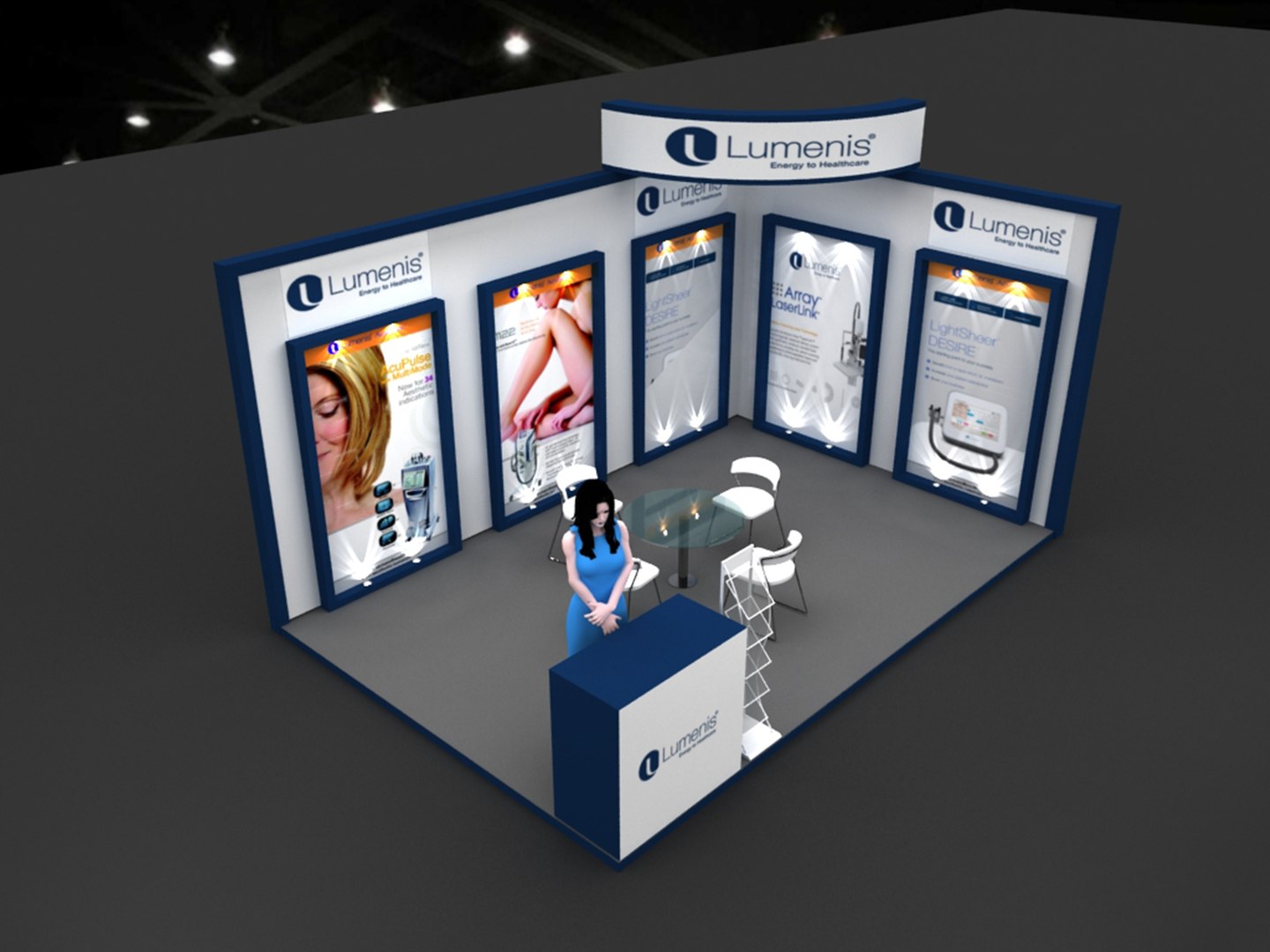 2 side open stand - 10x9 model - TurboSquid 1989331