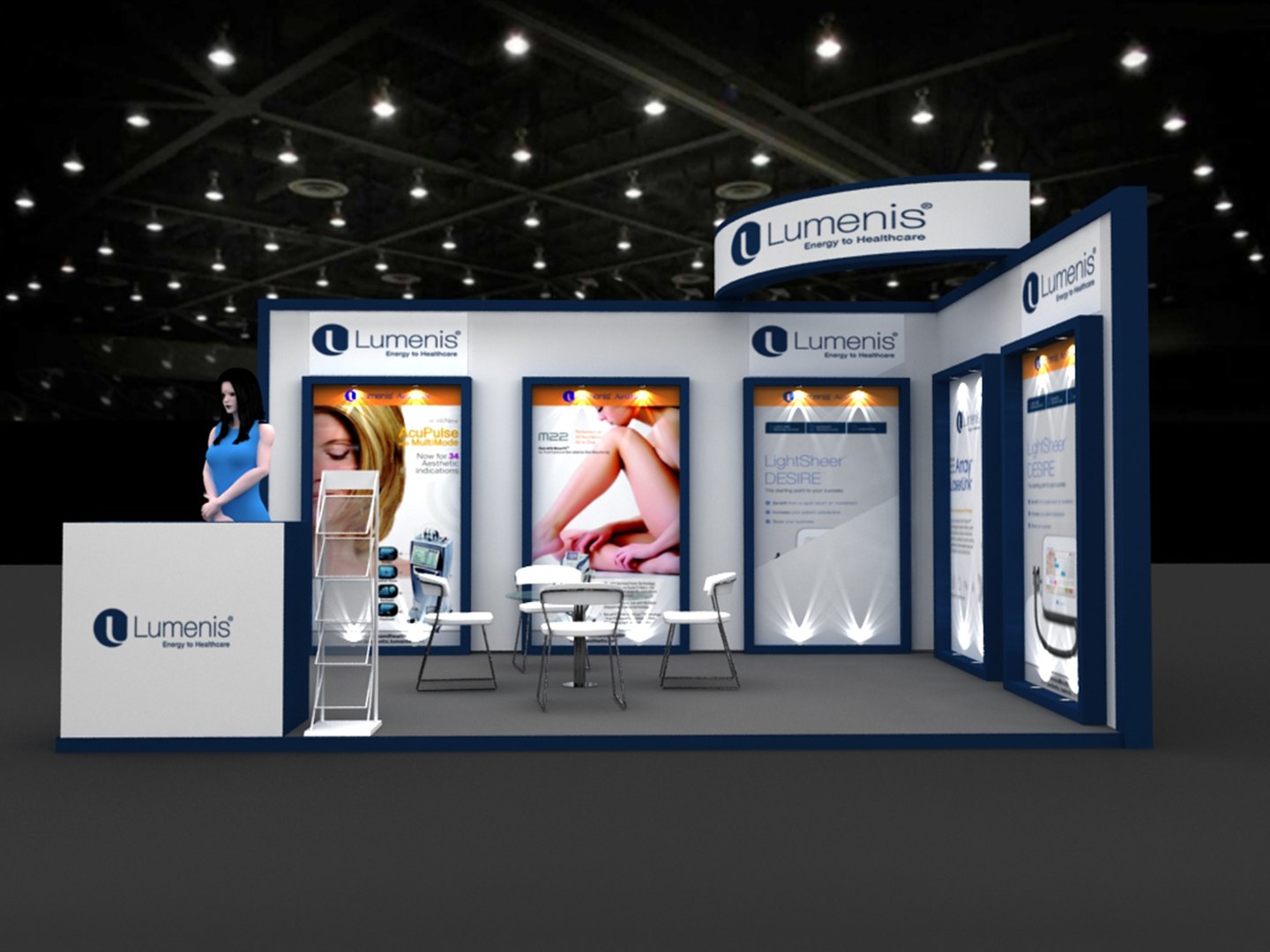 2 side open stand - 10x9 model - TurboSquid 1989331