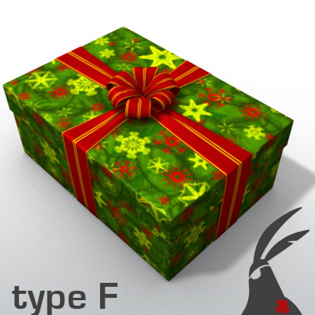 gift boxes set 3d model