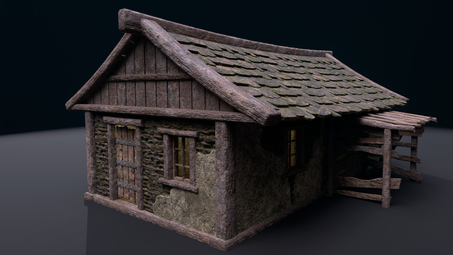 3D Model Realistic Medieval House - TurboSquid 2111477