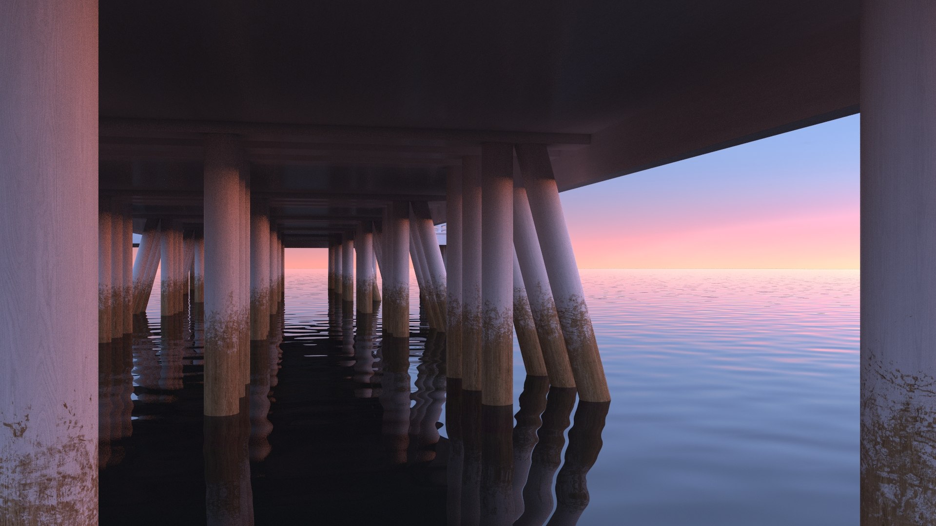 Wooden Pier Bridge Model - TurboSquid 1552872