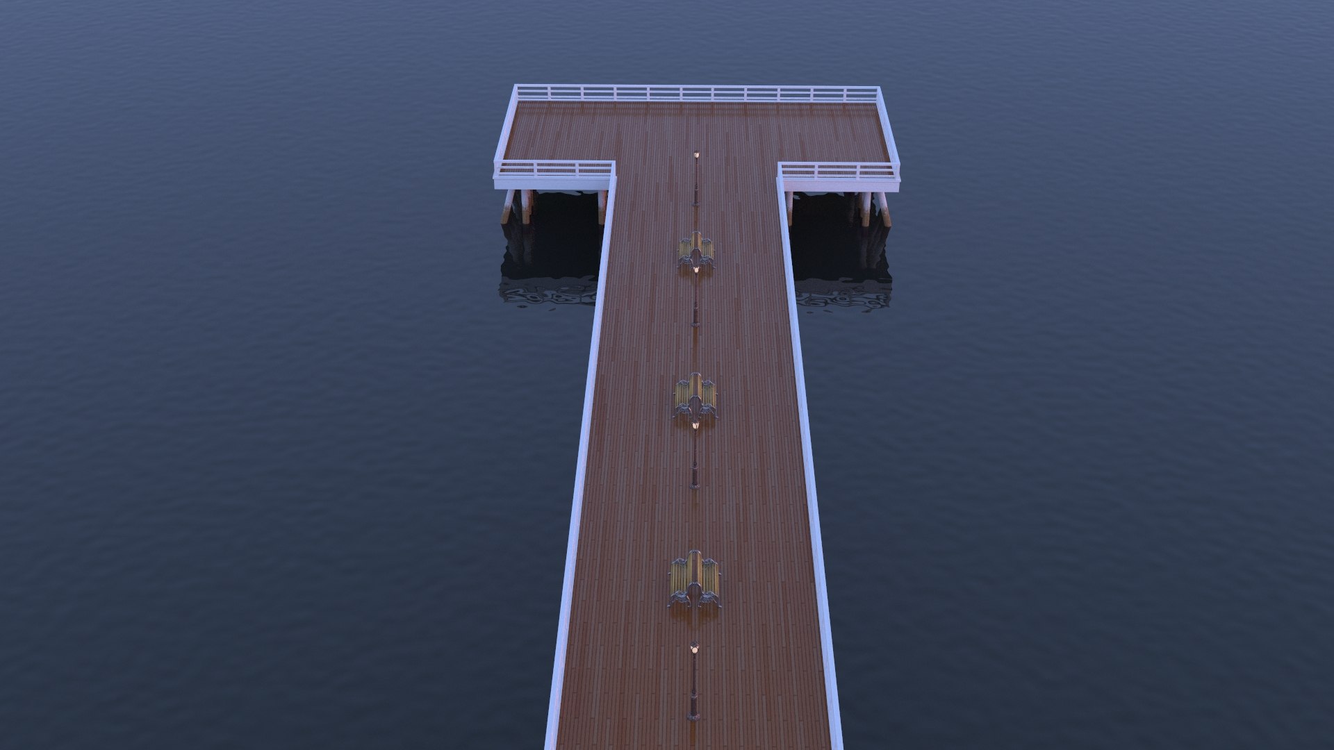 Wooden Pier Bridge Model - TurboSquid 1552872