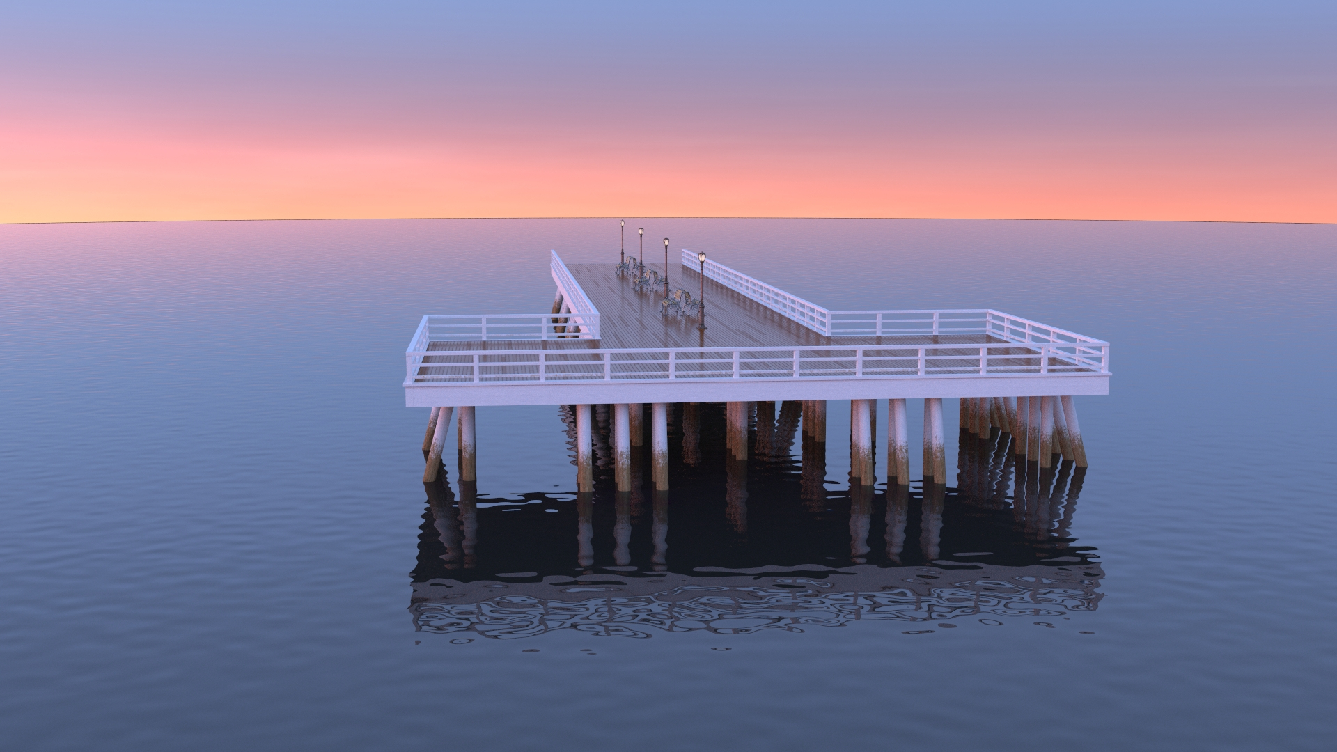 Wooden Pier Bridge Model - TurboSquid 1552872