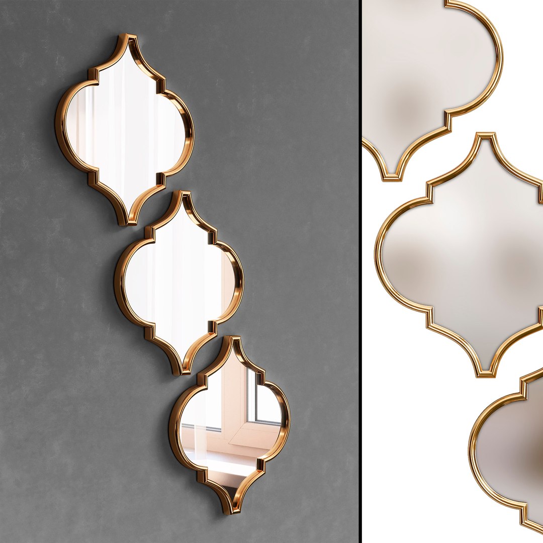 3D Mirrors Set 153 - TurboSquid 1822691