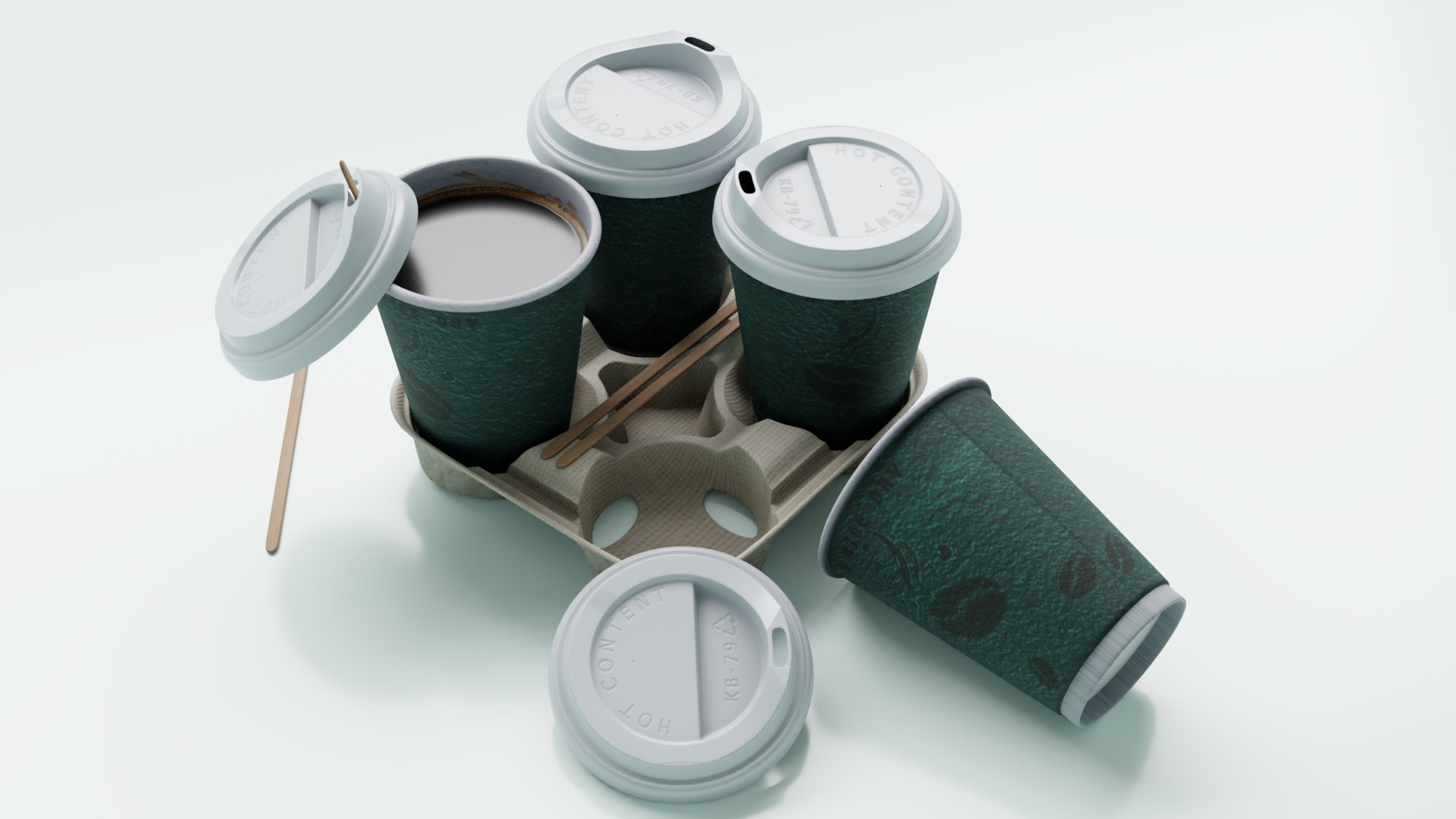 Coffee Cups 3D Model - TurboSquid 2020419
