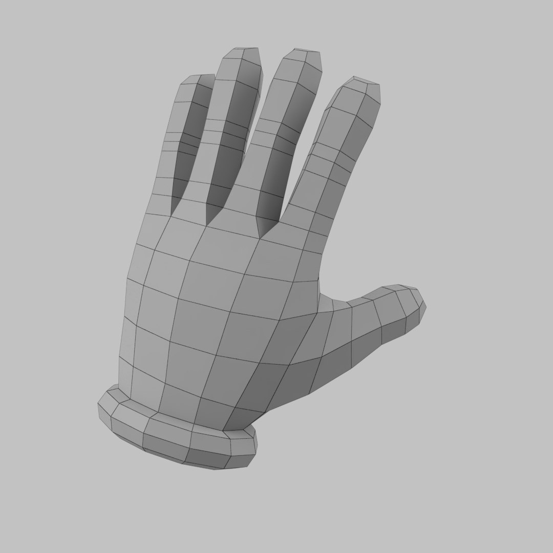 Cartoon Hand Glove 3D Model - TurboSquid 1395953