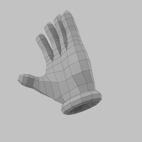 Cartoon hand glove 3D model - TurboSquid 1395953