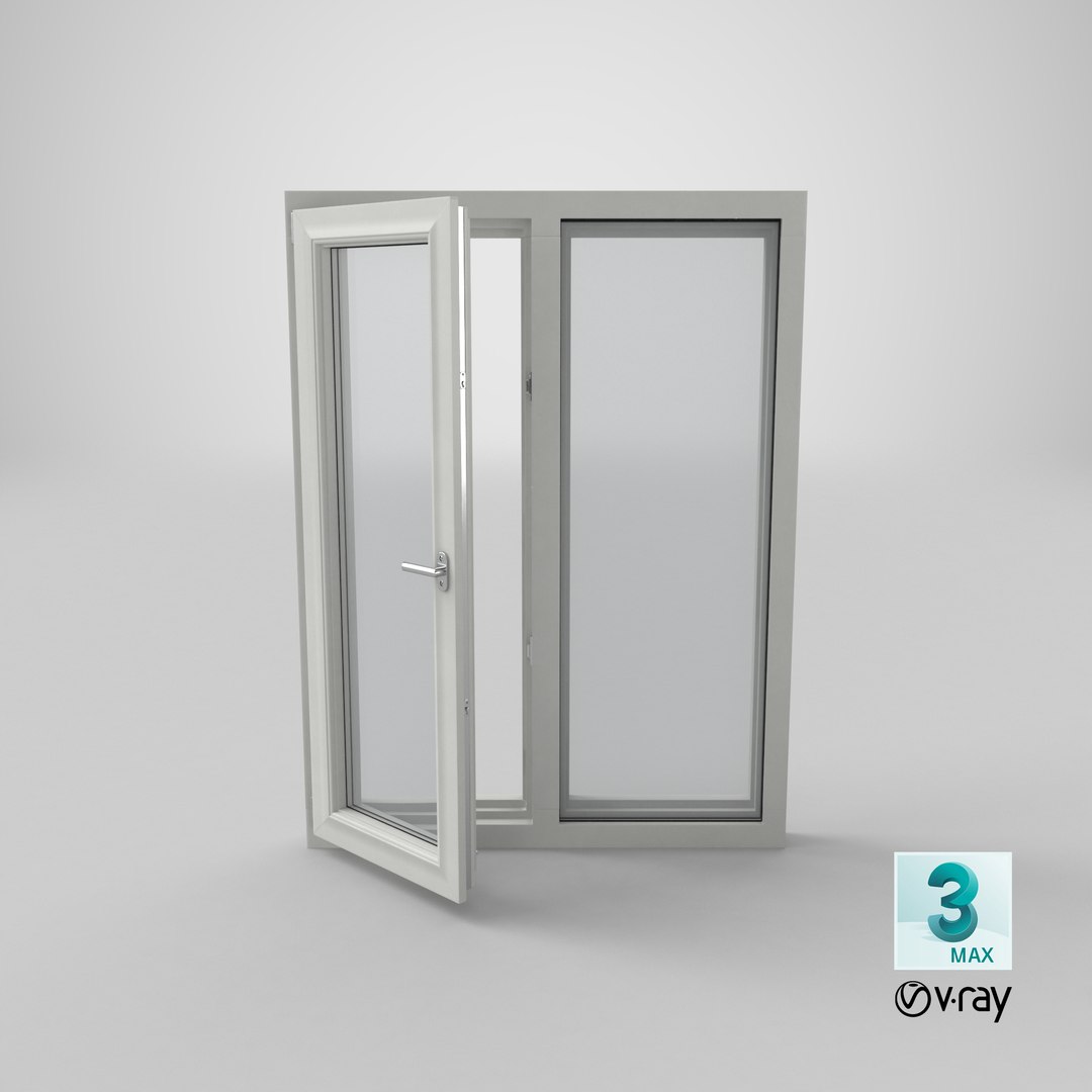 3D standard-windows---window-1-half-open - TurboSquid 1246357