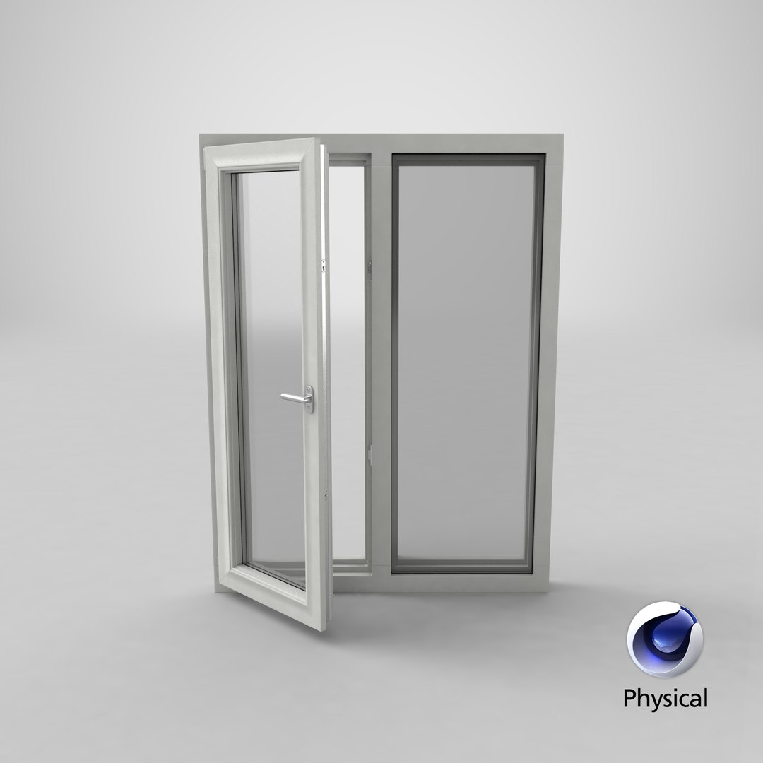 3D standard-windows---window-1-half-open - TurboSquid 1246357