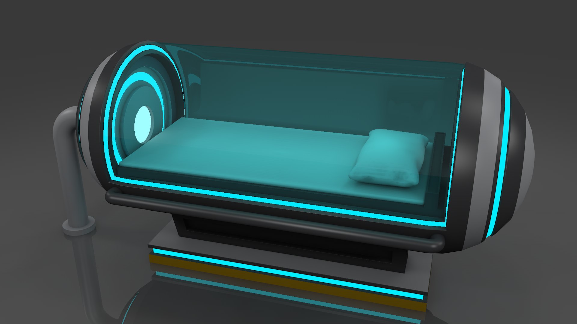 3D Model Sci Fi Bed - TurboSquid 2345901