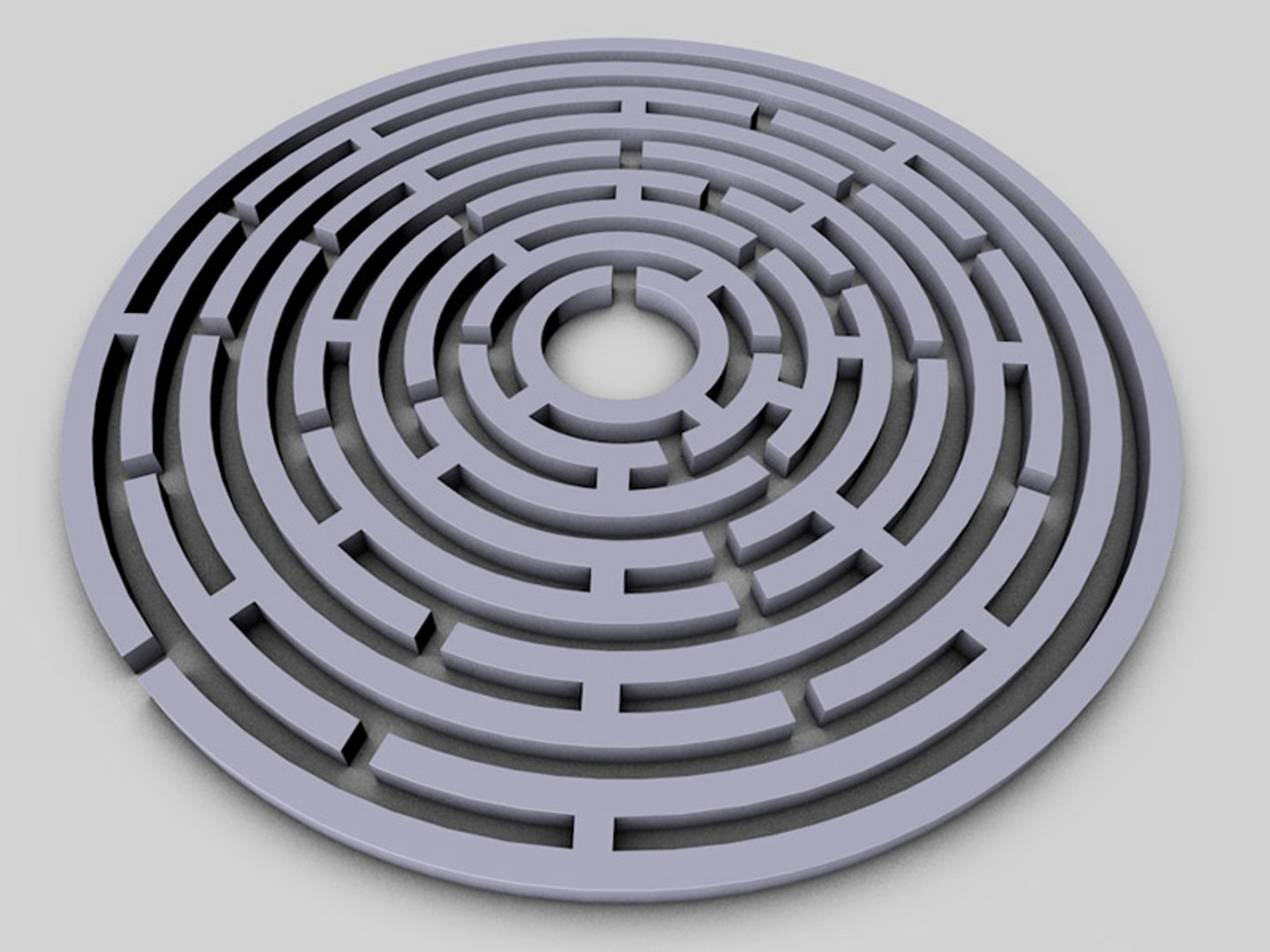 Circular maze 3D - TurboSquid 1208108