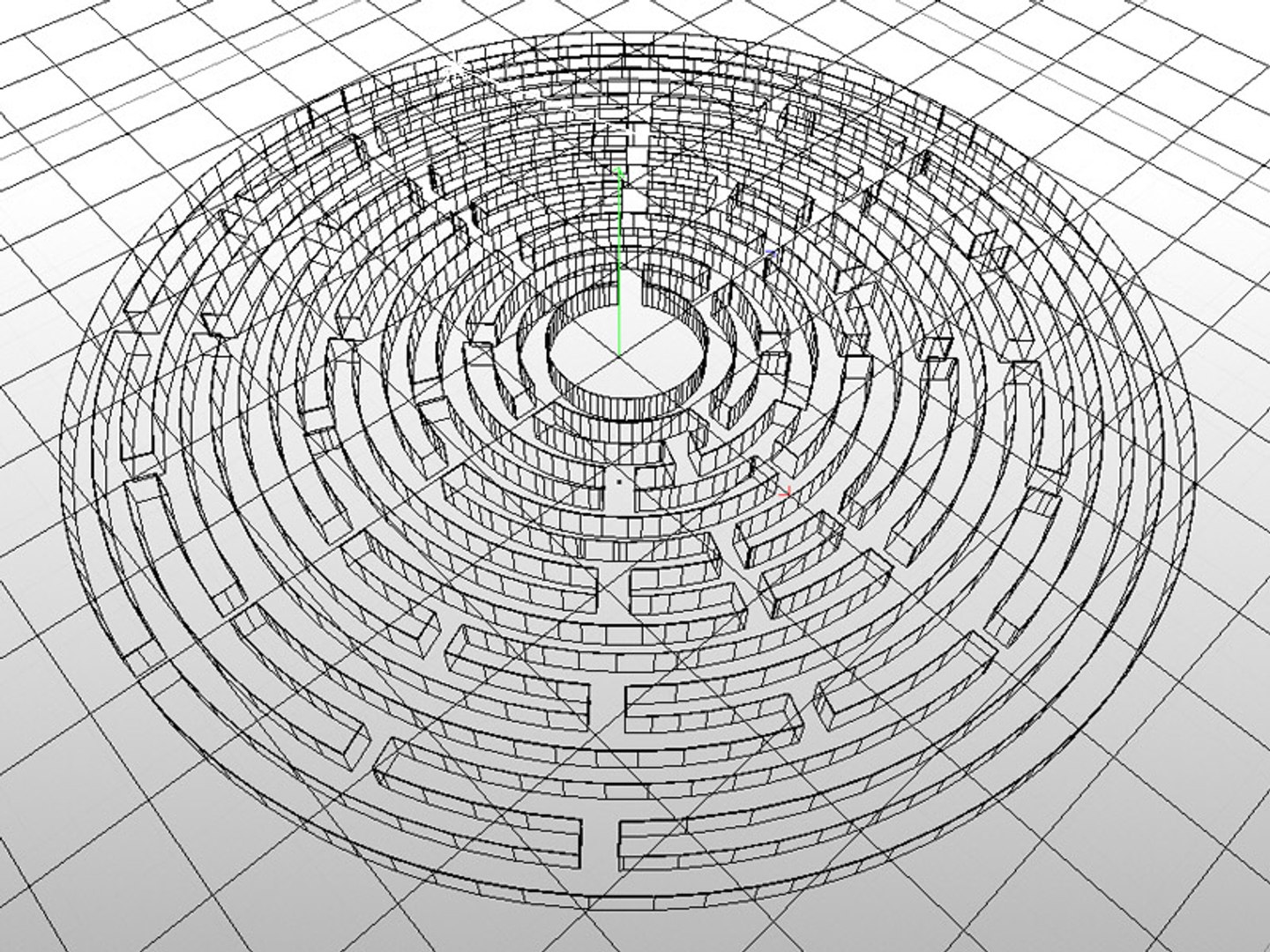 Circular maze 3D - TurboSquid 1208108