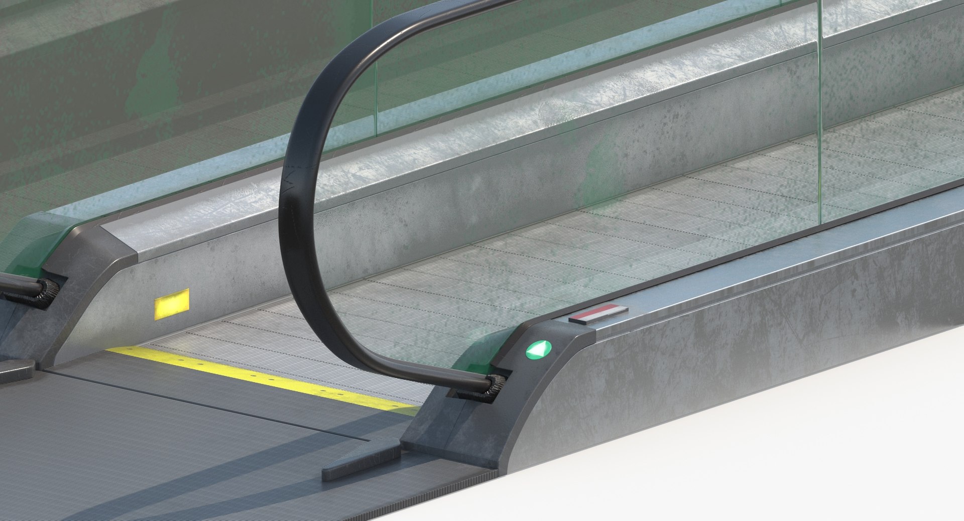 Moving Walkways Single 20m And Double 40m Length Clear And Dirty 3D ...