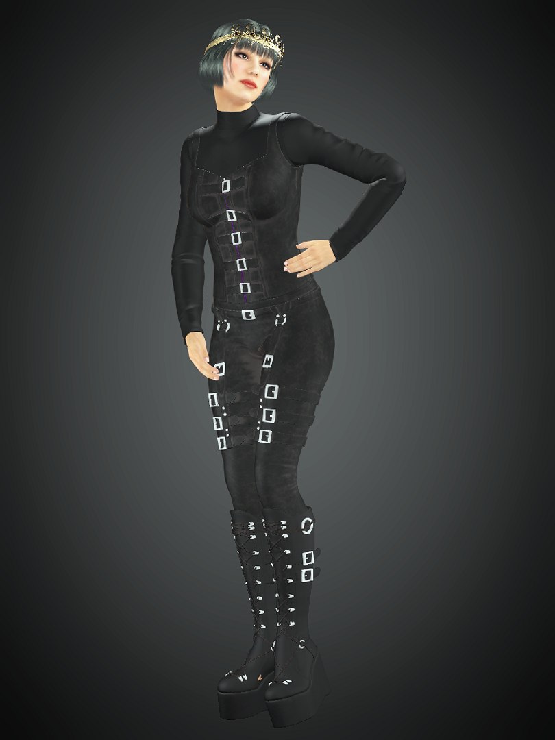 Realistic Rigged Supper Action Girl-Mira Character 3D Model 3D ...