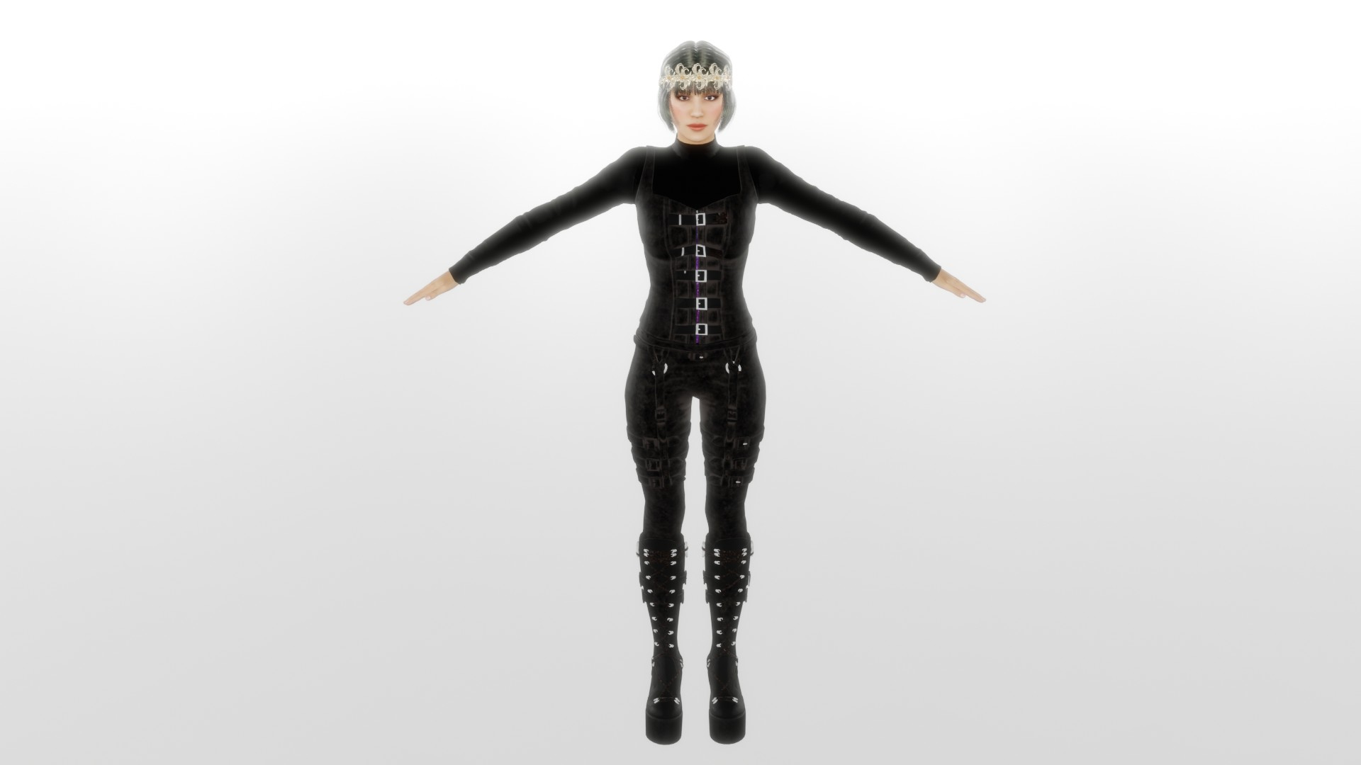 Realistic Rigged Supper Action Girl-Mira Character 3D Model 3D ...