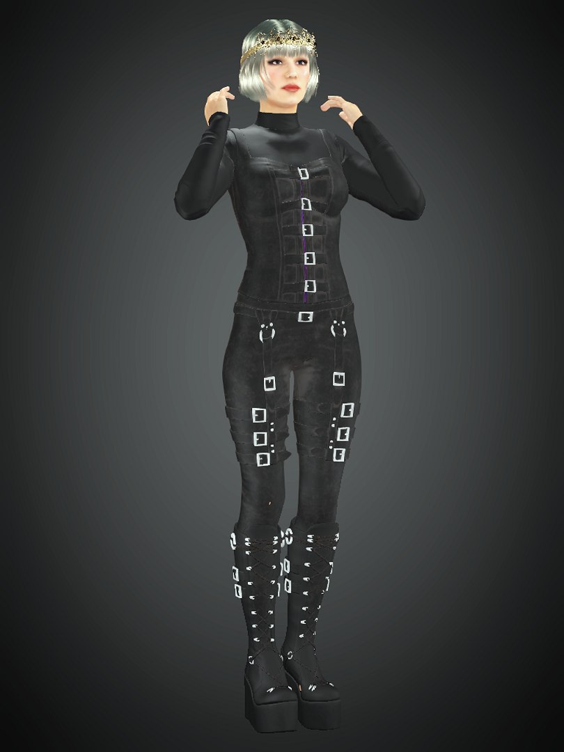 Realistic Rigged Supper Action Girl-Mira Character 3D Model 3D ...